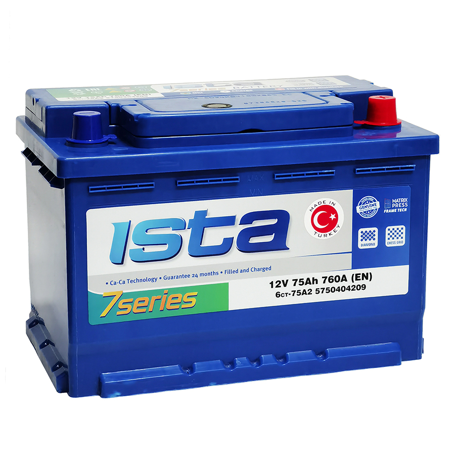 Аккумулятор ISTA 7 Series 75 Ач о.п. R+